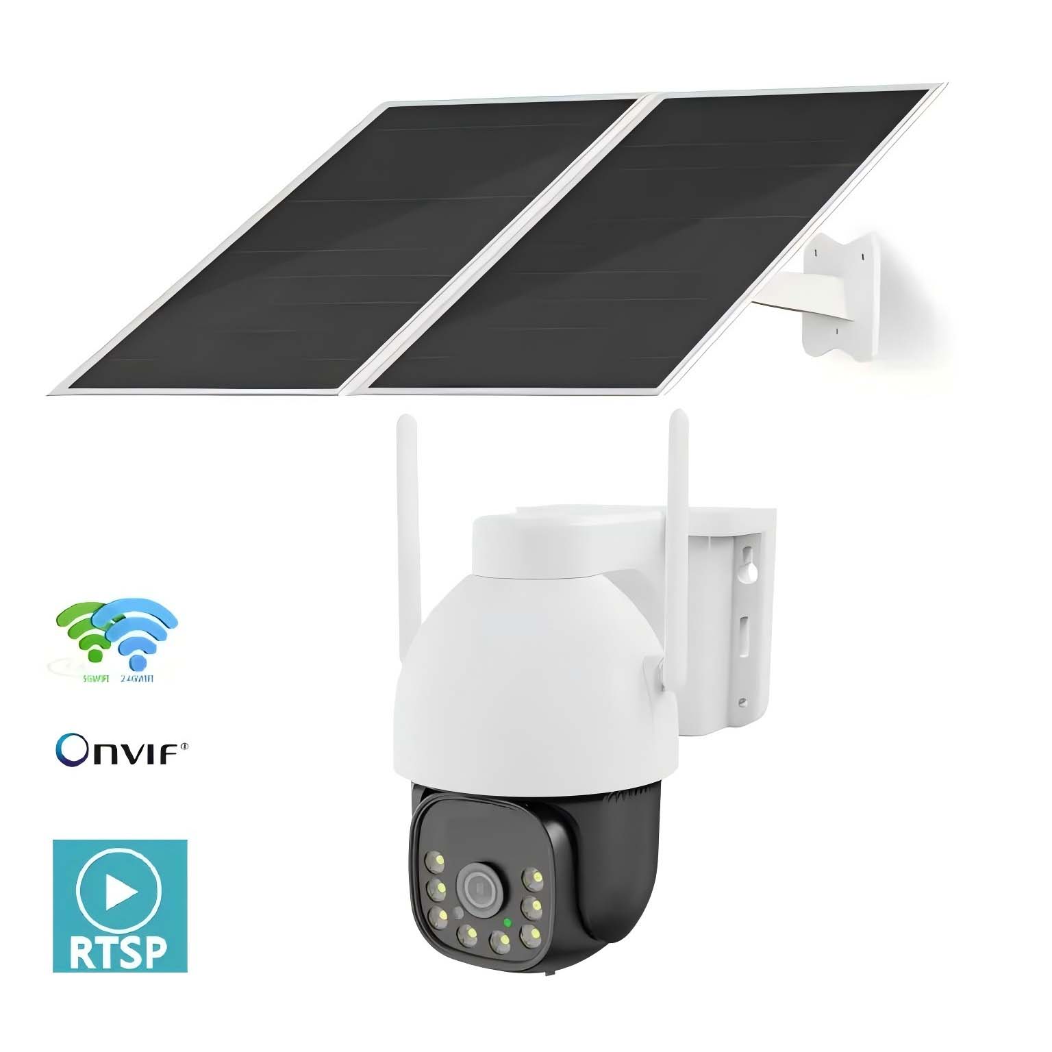 Câmera IP PTZ Wi-Fi ONVIF de banda dupla 2.4GHZ/5.8GHZ de 4MP com ...