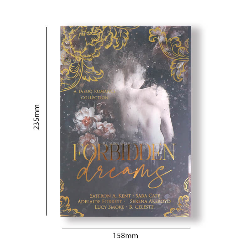 Hardcover with Printed Sprayed Edges, Color End Pages, Foiled Cover and ...