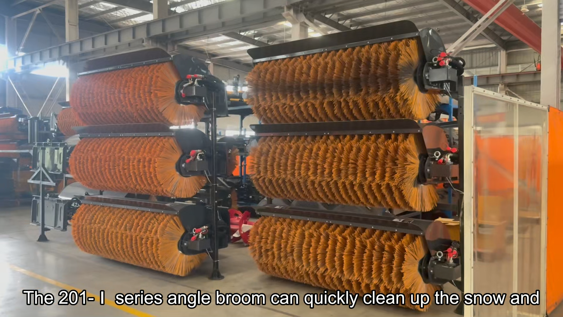 Quality 201-B Angle Sweeper Angle Broom for Skid Steer Loader Sweeper ...