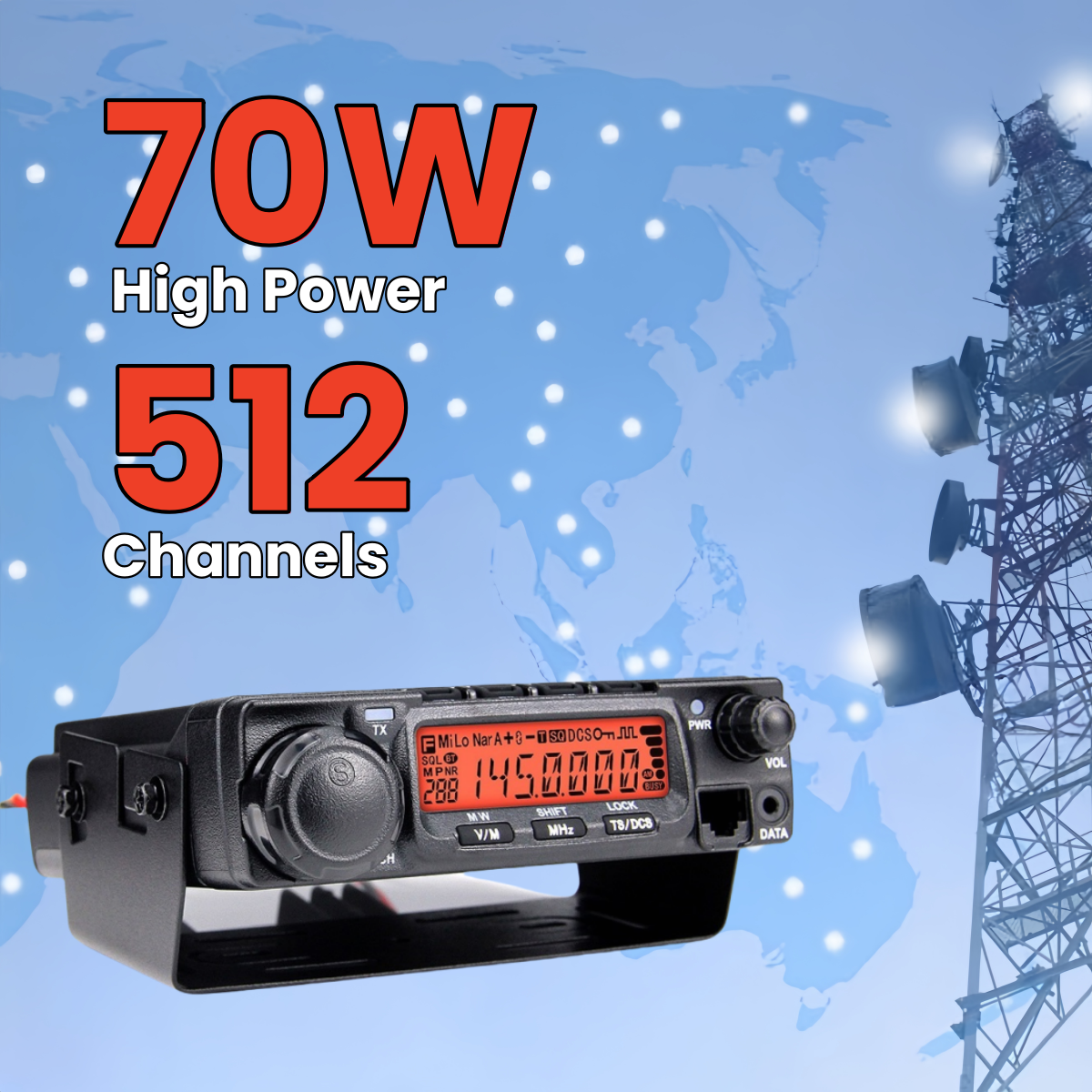 Quality ANYTONE HIGH POWER 70W MOBILE RADIO Manufacturer | Anytone