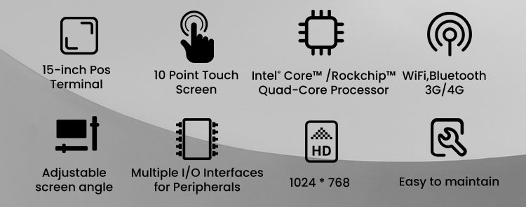 Quality POS1619D Supermarket & Restaurant Cash Register!Dual-screen ...