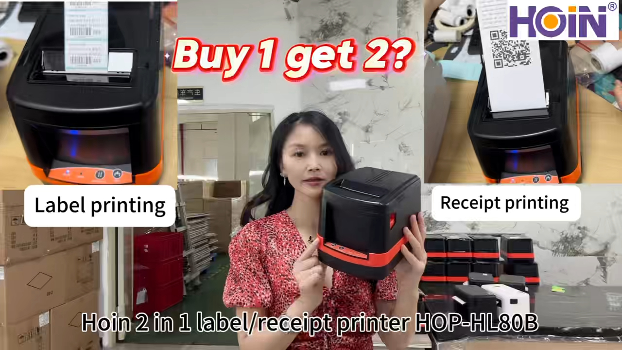 The printer support both label and receipt printing Factory Price - HOIN | HOIN