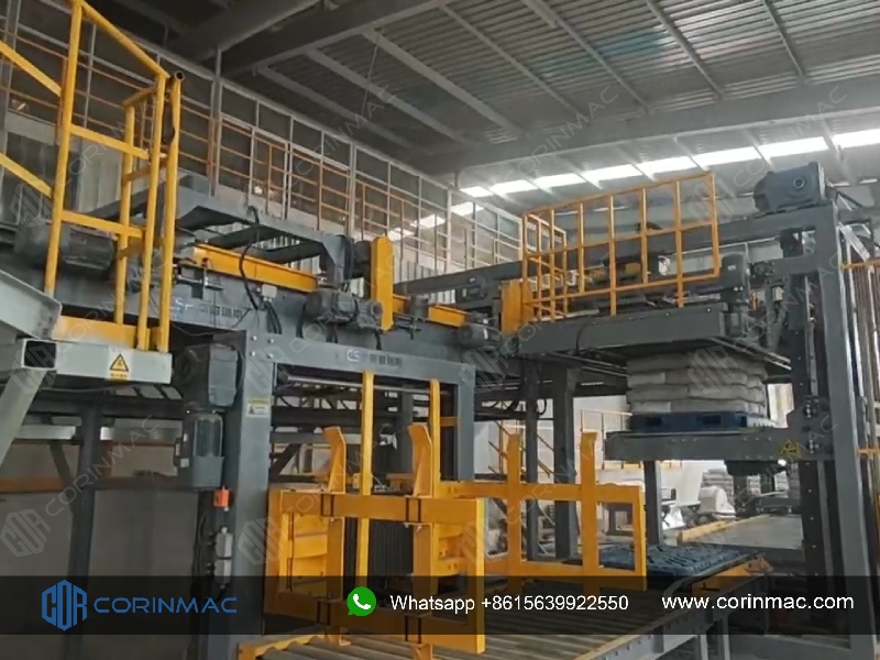 CORINMAC Fully Automated Palletizing Solution | High Position Palletizer Stack 1800 Bags Per ...