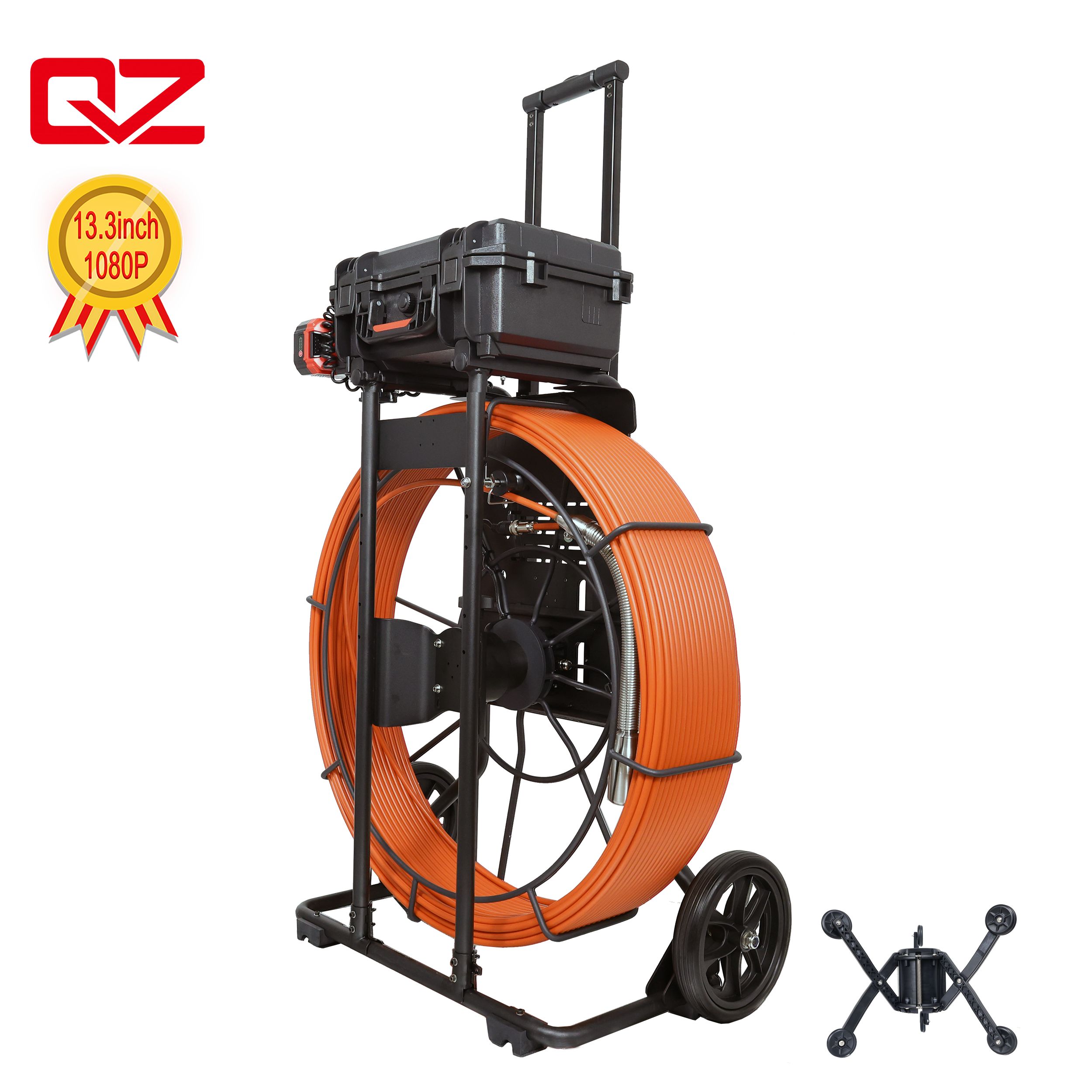 QYTeco 13.3" 39mm Camera 120M 11mm Push Rod Big Push Rod Cameras-QY6698 ...