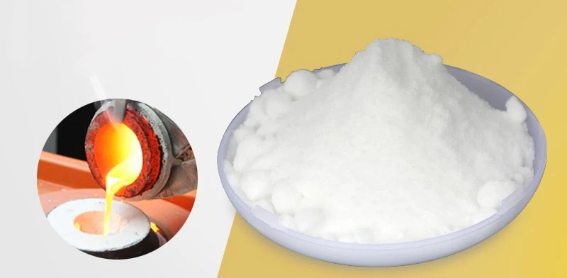 What is gold flux used for in gold smelting industry? | Hasung