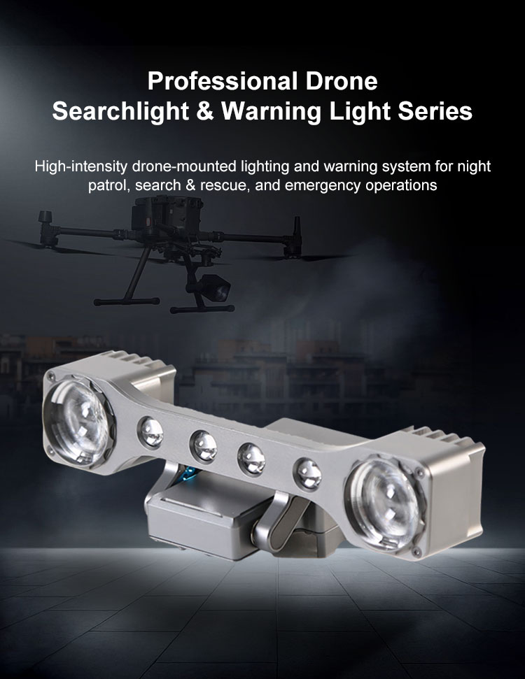 SL60 Professional Drone Searchlight & Warning Light Series | FOXTECH ROBOT