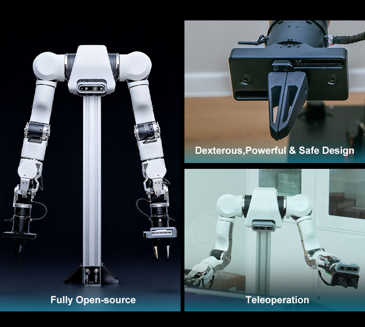 แขนหุ่นยนต์ Agility A1 ที่ใช้ OpenArm – แขนหุ่นยนต์ฮิวแมนนอยด์แบบโอเพนซอร์สเต็มรูปแบบพร้อม 7DOF ...