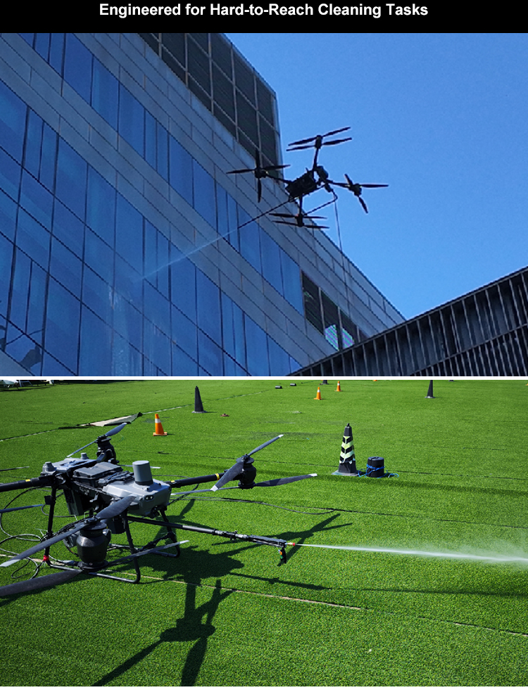 AeroClean T120 Duo Tethered Aerial Cleaning & Power Supply System for ...