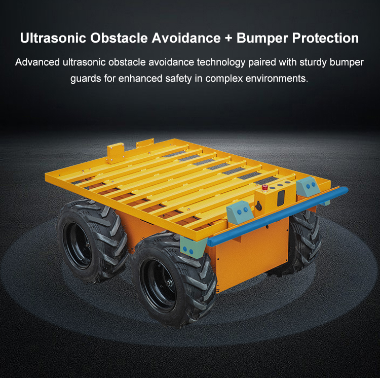 FOLO-300 4WD Automatic Wheeled Following Robot 300KG Heavy-Duty Chassis ...