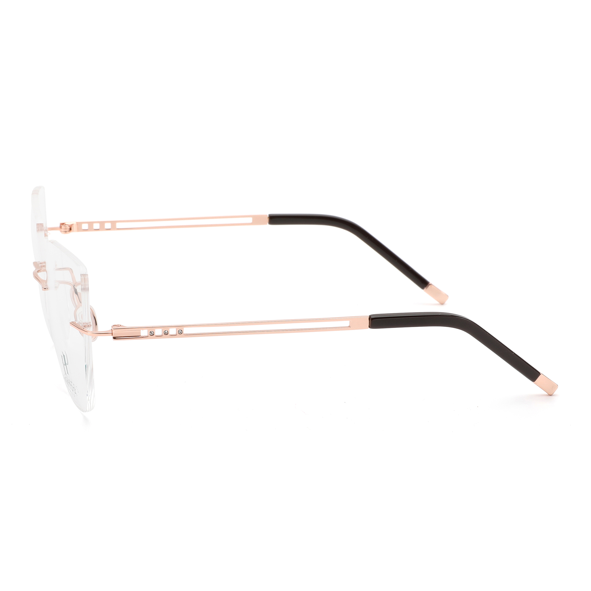 Monturas ópticas de lujo sin montura: gafas metálicas ligeras al por ...