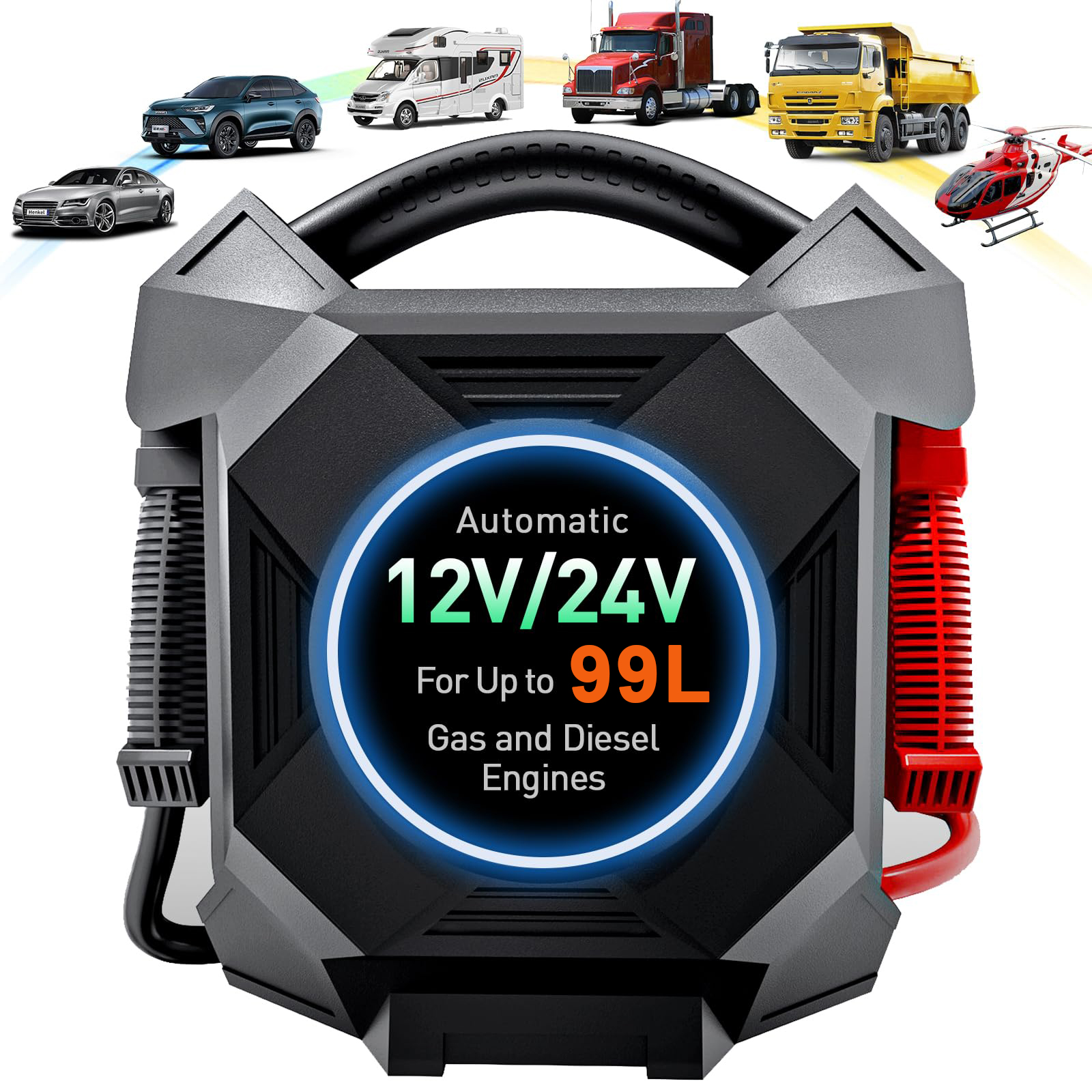 Portable 12V&24V Car Jump Starter for Emergency | Pine