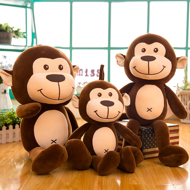 Smart Cute Monkey Soft Toy Plush Toy Soft Cotton Doll Cute Sofa Stuffed ...