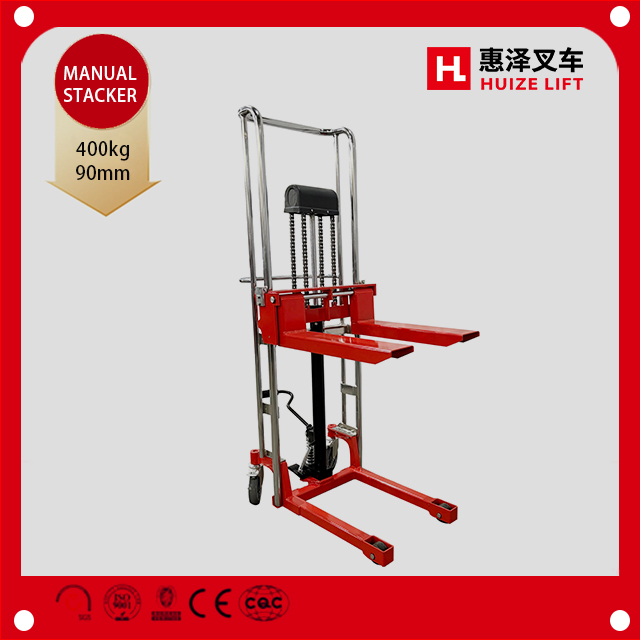 Hand Pallet Stacker 400kg Load Capacity Manual Stacker Lift for ...