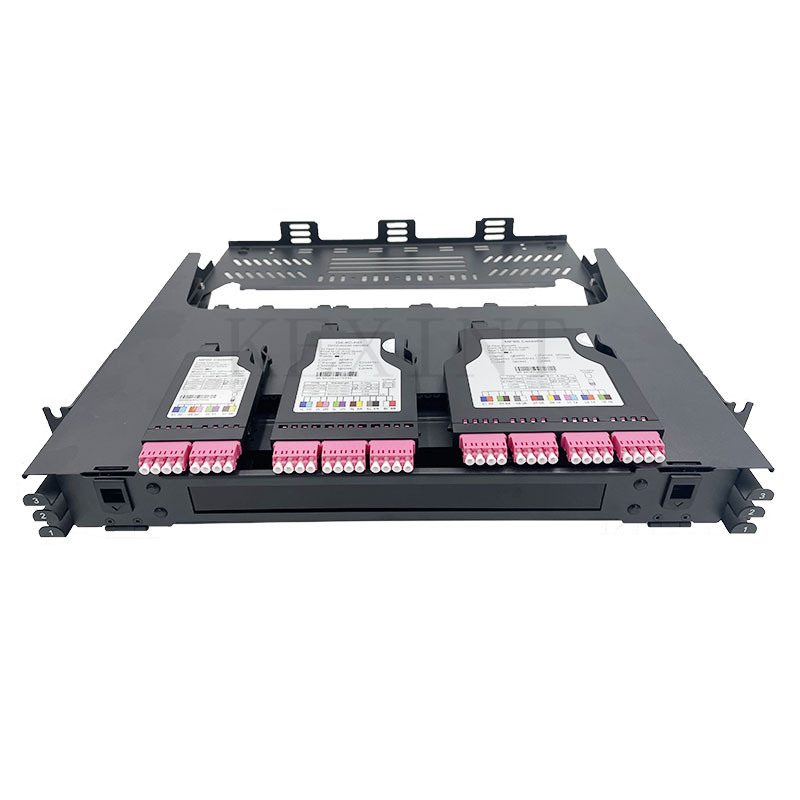 KEXINT Datacenter 1U Patch Panel ODF Fiber Optical Enclosures MPO/MTP ...