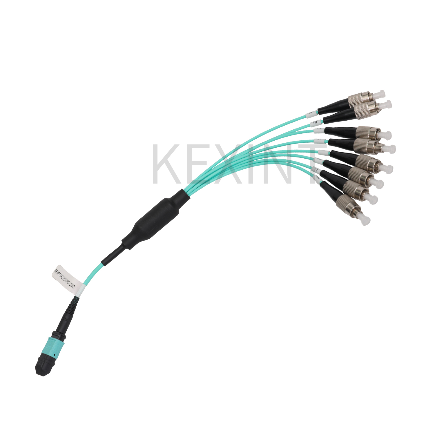OM3/3.0mm 12 Core Low Insertion Loss Multi Mode Fiber Optic Breakout ...