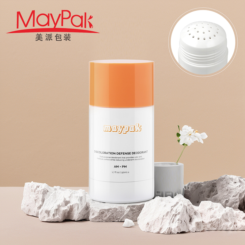 Luxury Empty 50g Plastic ABS Cosmetic Round Twist up Gel Deodorant ...