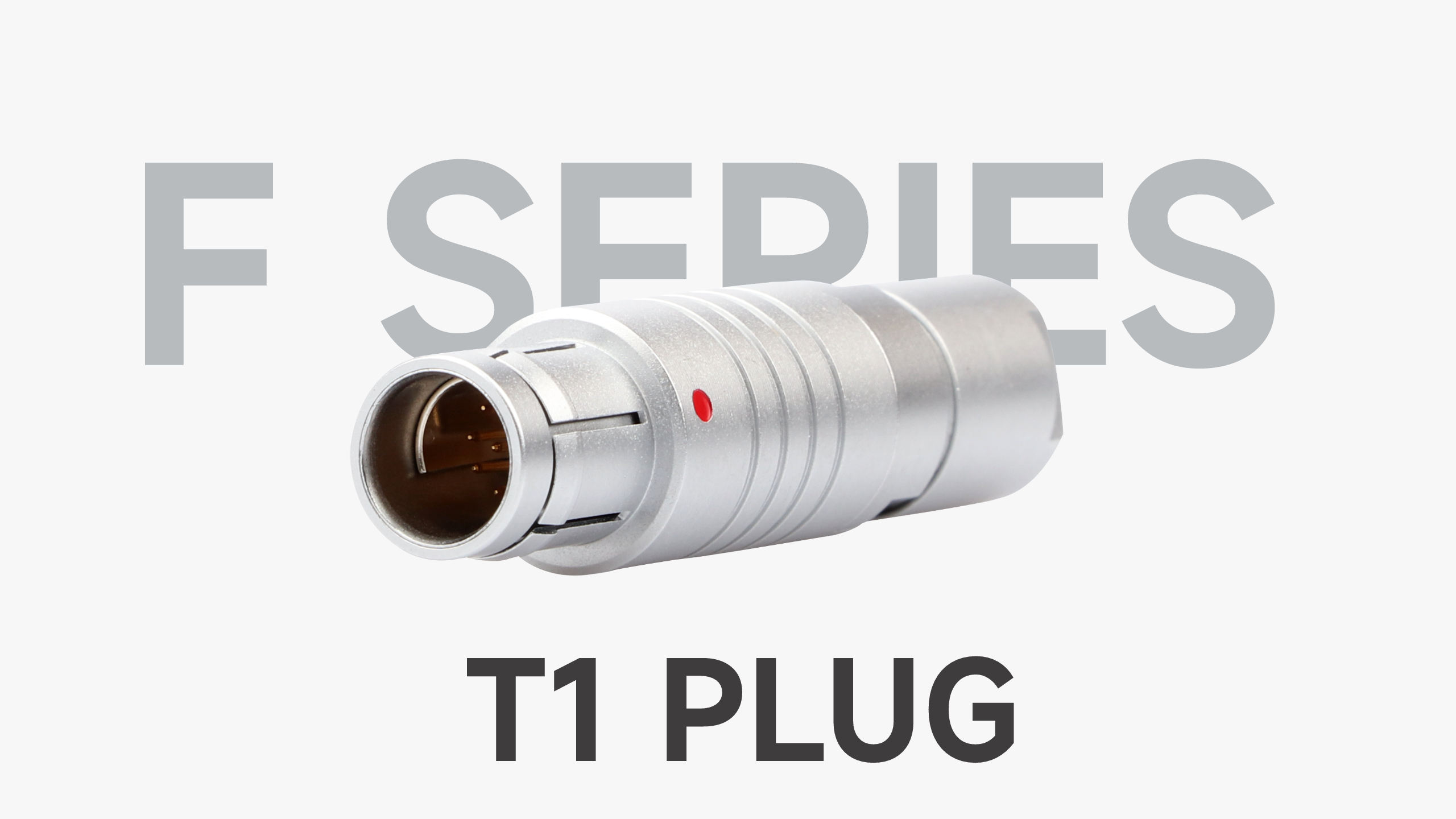 MOCO Push-pull connector F series straight plug with half-shell ...